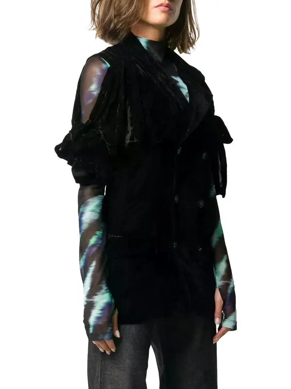 Comme Des Garçons 1980s Velvet Jacket - Black