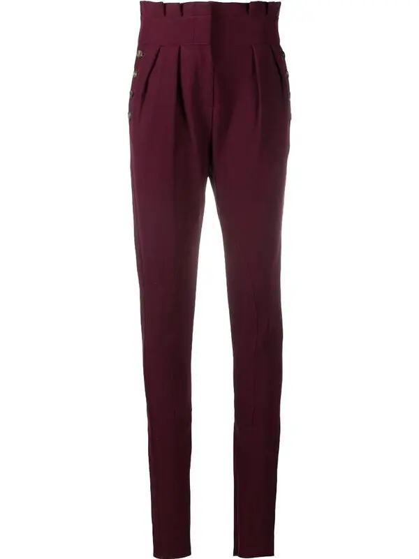Dior 2000s Slim-fit Trousers - Red