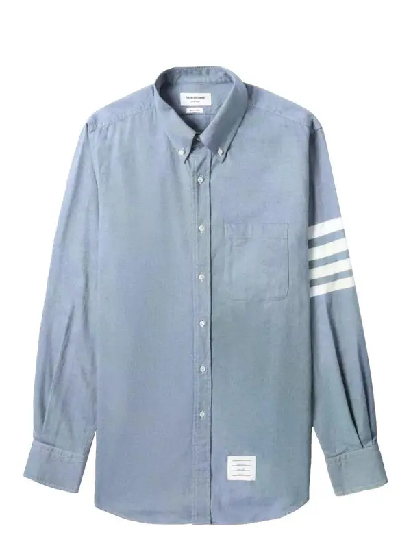 Thom Browne 4-bar Button-down Shirt - Blue