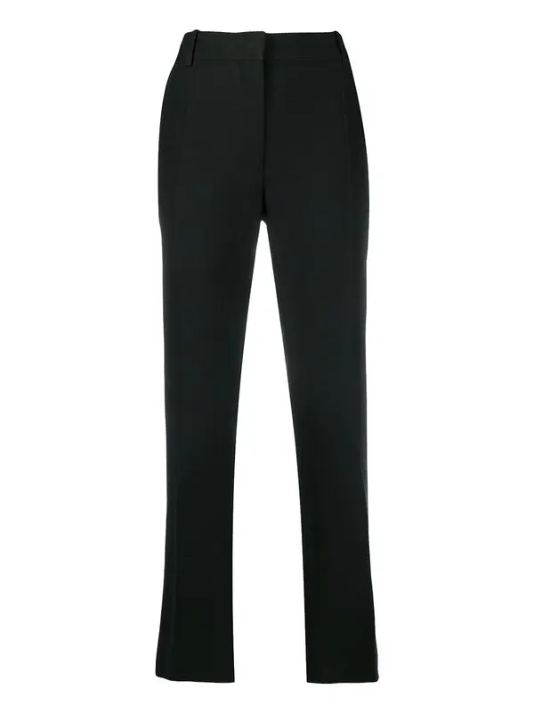 Valentino Garavani Flare Leg Cropped Trousers - Black