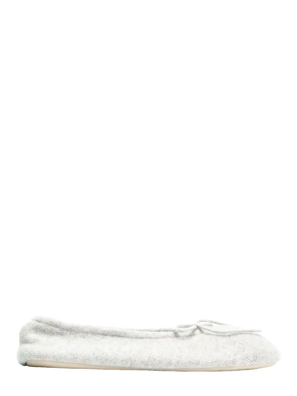 N.peal Bow Tie Slippers - Grey