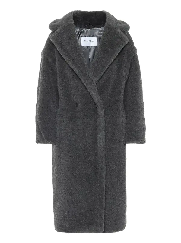 Max Mara Alpaca And Wool-blend Coat - Grey