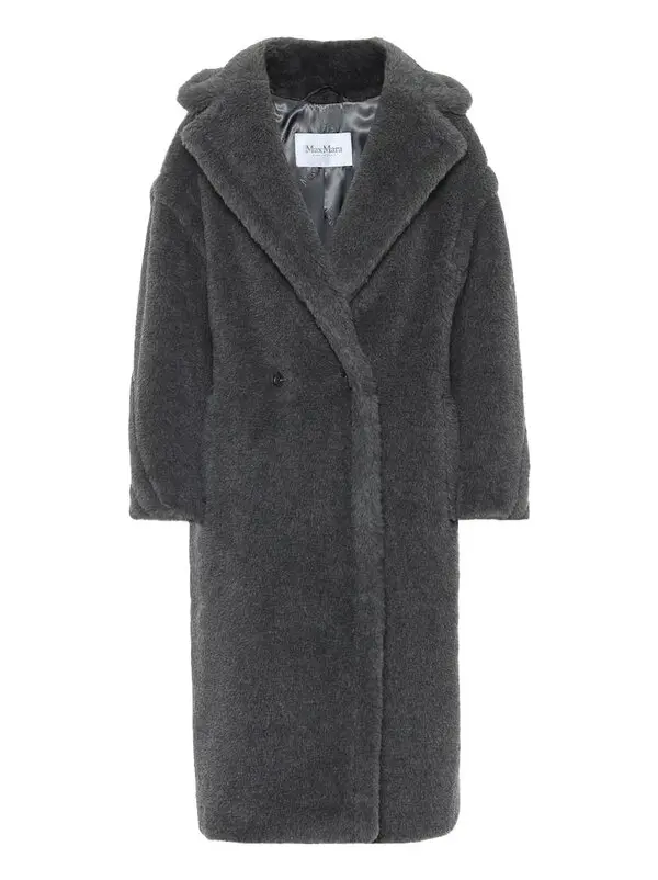 Max Mara Alpaca And Wool-blend Coat - Grey