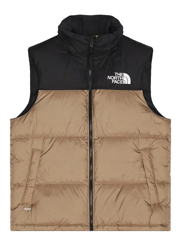 The North Face 1996 Retro Nuptse Vest - Mocha Brown & Tnf Black