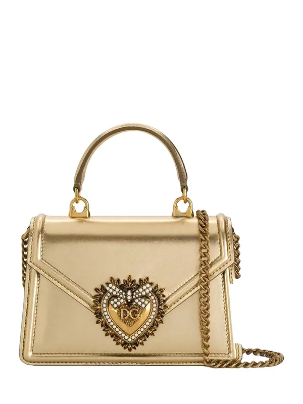 Dolce & Gabbana Devotion Top Handle Bag - Gold