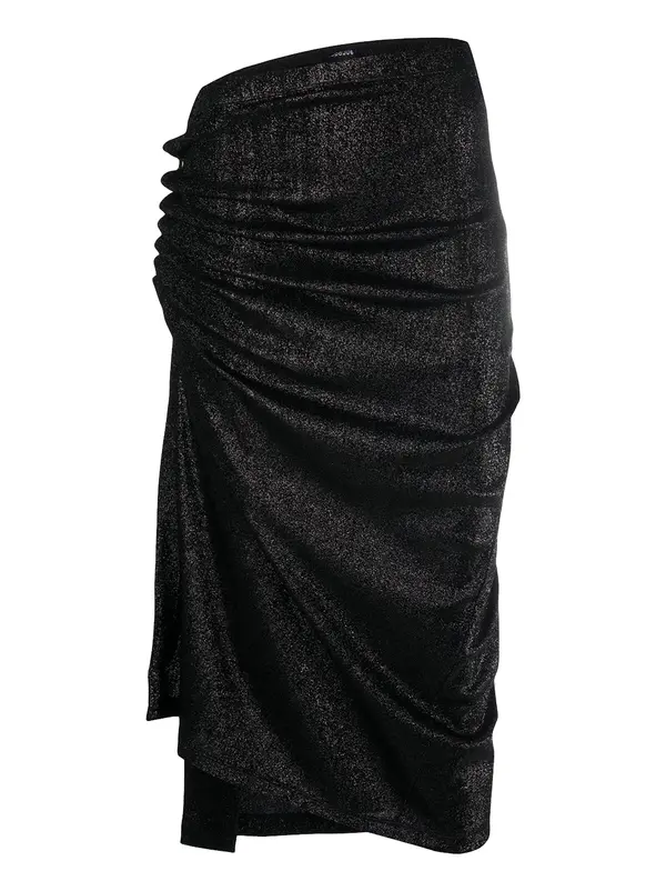 Rabanne Metallic Threaded Skirt - Black
