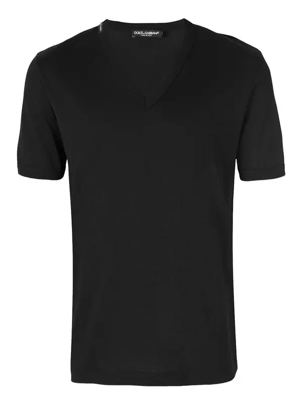 Dolce & Gabbana V-neck T-shirt - Black