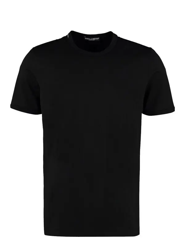 Dolce & Gabbana Logo-appliqué T-shirt - Black