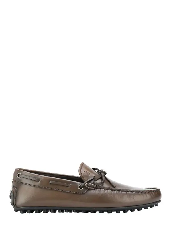 TOD'S City Gommino Bow-detail Loafers - Brown