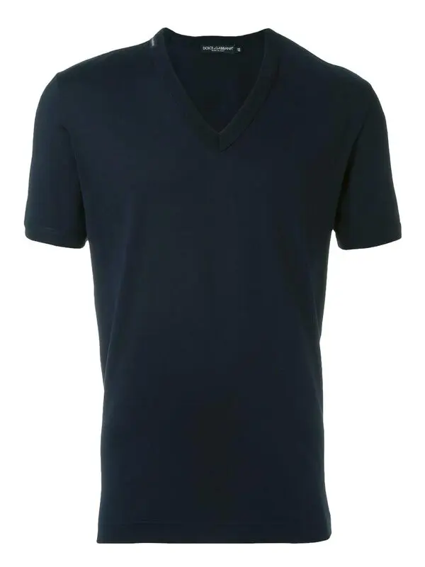 Dolce & Gabbana V-neck T-shirt - Blue