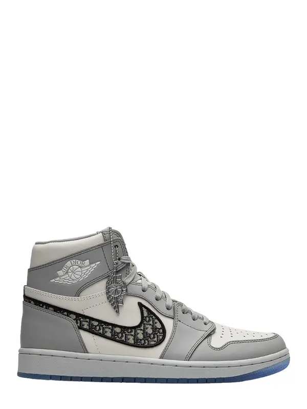 JORDAN X Dior Air 1 Retro High Sneakers - White