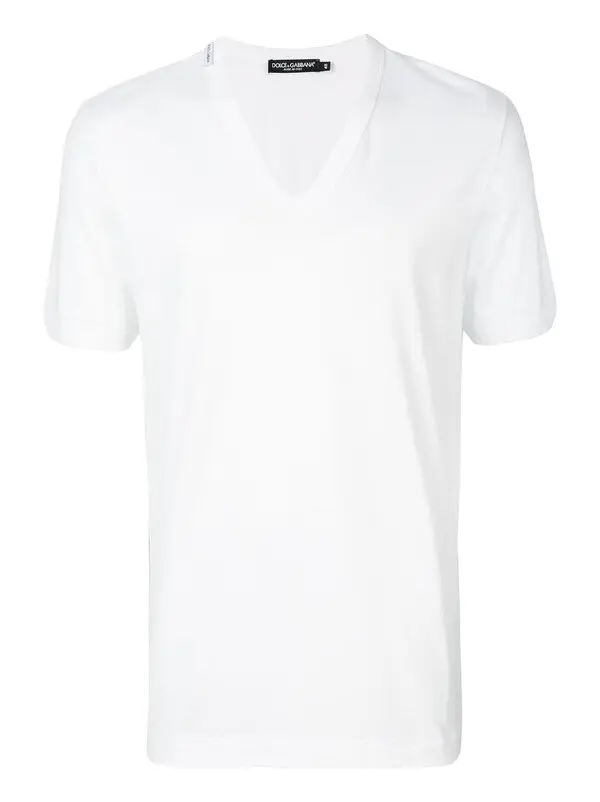 Dolce & Gabbana V-neck T-shirt - White