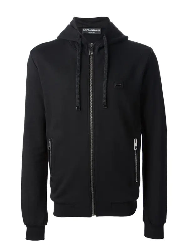 Dolce & Gabbana Drawstring Hoodie - Black
