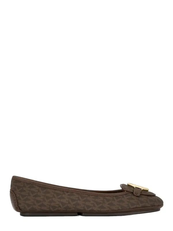Michael Kors Grained Ballerina Flats - Brown