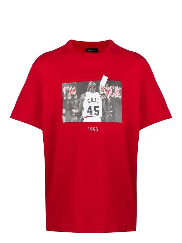 THROWBACK. I'm Back G.o.a.t. T-shirt - Red