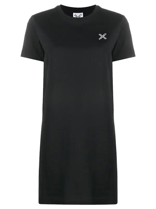Kenzo Logo T-shirt Dress - Black
