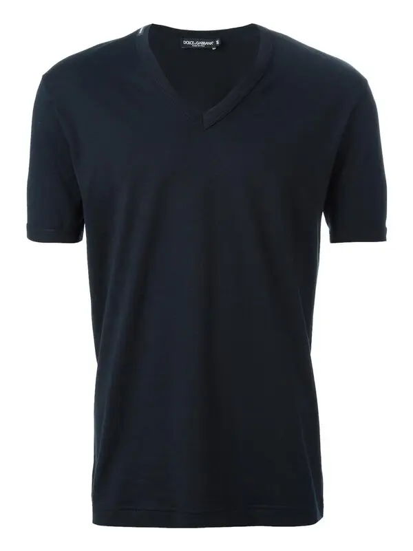 Dolce & Gabbana Classic V-neck T-shirt - Black