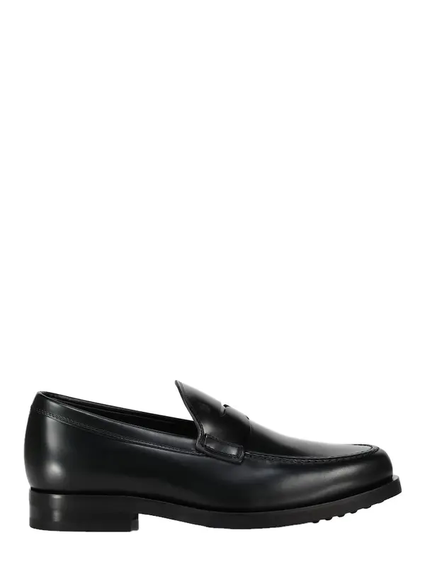 TOD'S Leather Loafers - Black