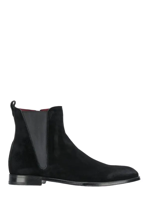 Dolce & Gabbana Giotto Suede Ankle Boots - Black