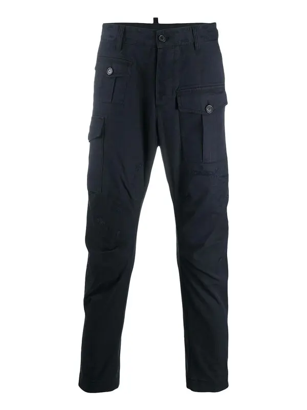 Dsquared2 Slim-fit Cargo Trousers - Black