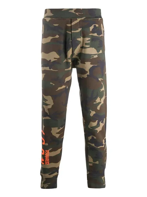 Dsquared2 Camouflage Print Icon Joggers - Green