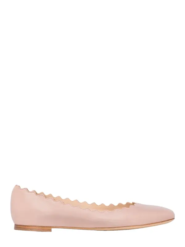 Chloé Lauren Leather Ballerinas - Pink