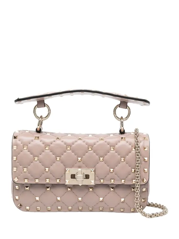 Valentino Garavani Rockstud Spike Shoulder Bag - Neutrals
