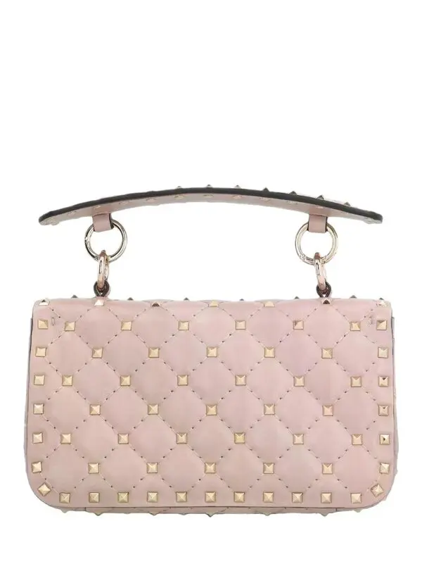 Valentino Garavani Small Nappa Rockstud Spike Bag - Neutrals
