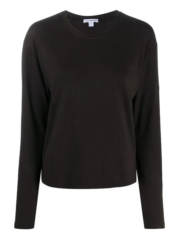 JAMES PERSE Long-sleeve Fitted Top - Brown