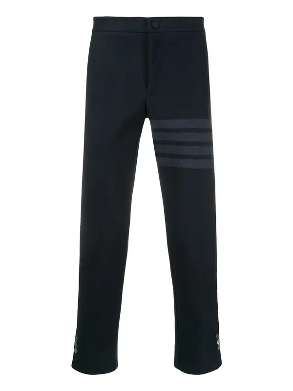 Thom Browne 4-bar Slim-fit Tonal Trousers - Blue