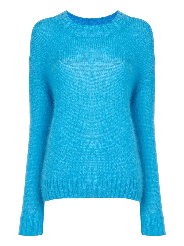 Goen.j Slouchy Ribbed Jumper - Blue