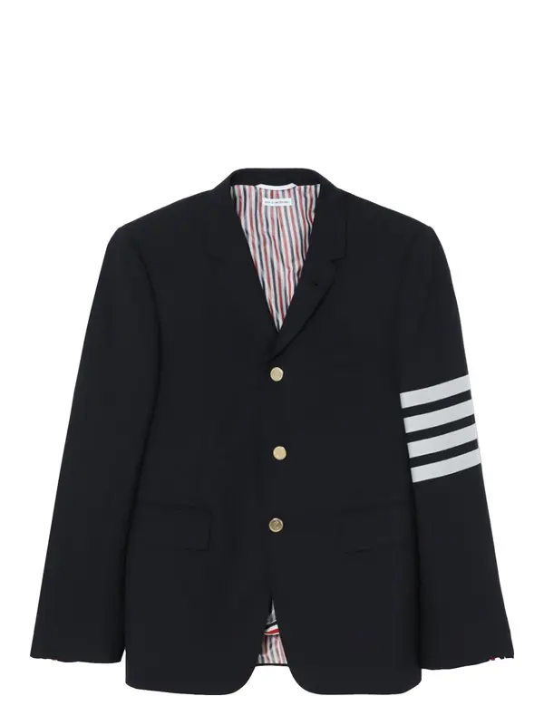 Thom Browne 4-bar Stripe Single-breasted Blazer - Blue