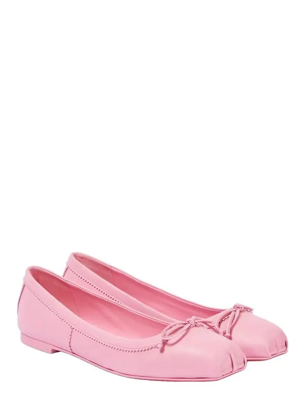 CHRISTIAN LOUBOUTIN Leather Ballet Flats - Pink