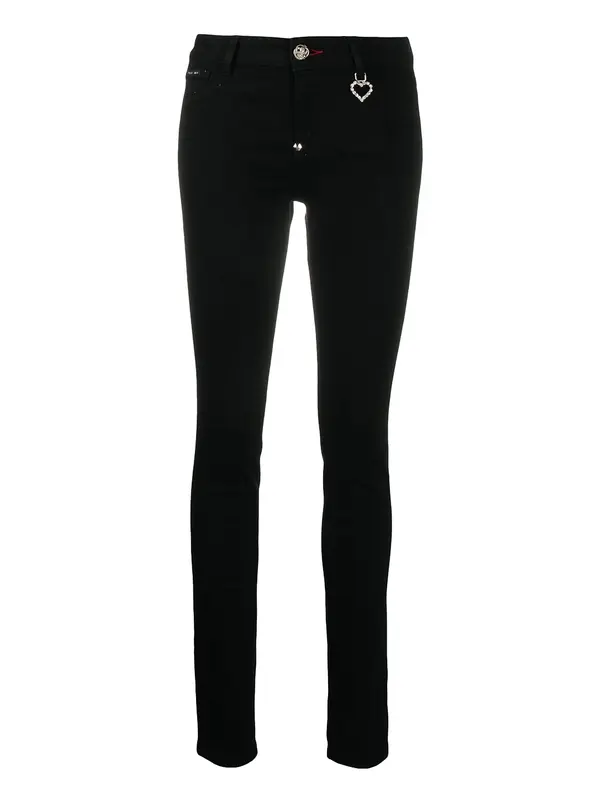 Philipp Plein Tm Mid-rise Skinny Jeans - Black