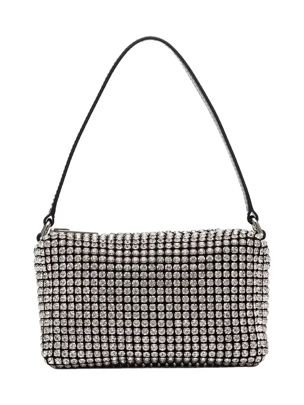 Alexander Wang Wangloc Rhinestone Clutch - Metallic