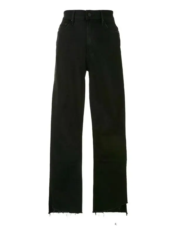 MOTHER Cropped Slim-fit Jeans - Black