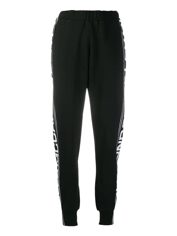 Stella McCartney Logo Stripe Tapered Track Pants - Black