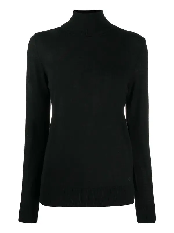 Emporio Armani Fine Knit Roll Neck Jumper - Black