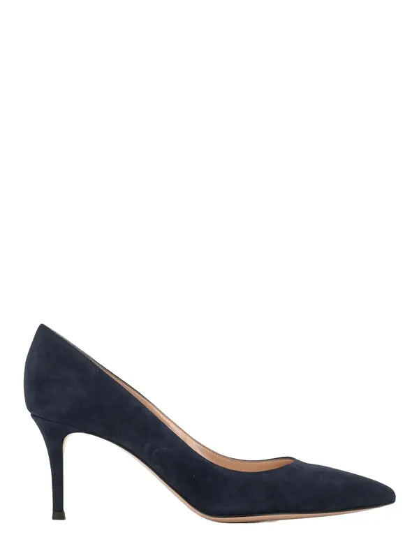 GIANVITO ROSSI 70mm Pointed-toe Pumps - Blue