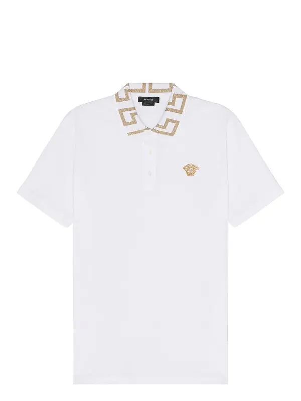 Versace Polo In White - Optical White