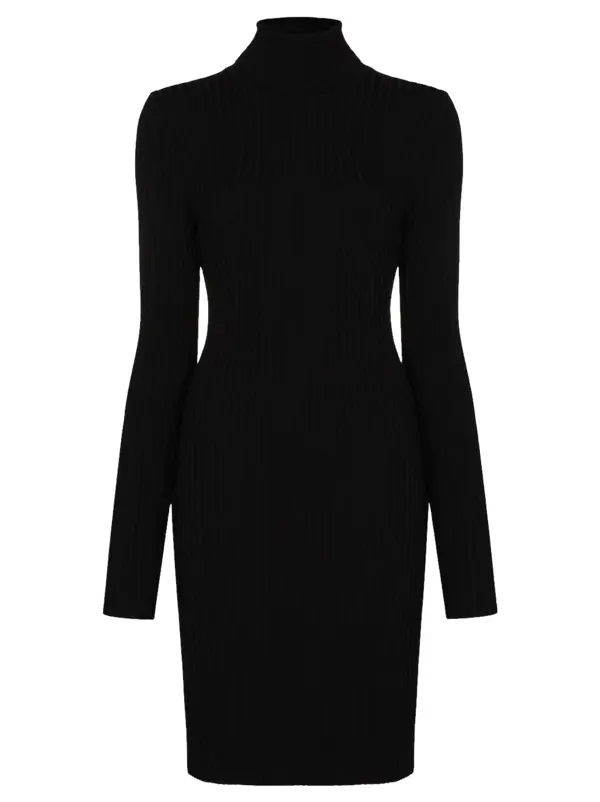 Wolford Ribbed-knit Mini Dress - Black
