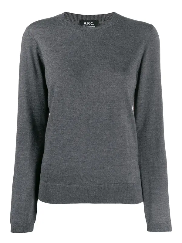A.p.c. Round Neck Jumper - Grey
