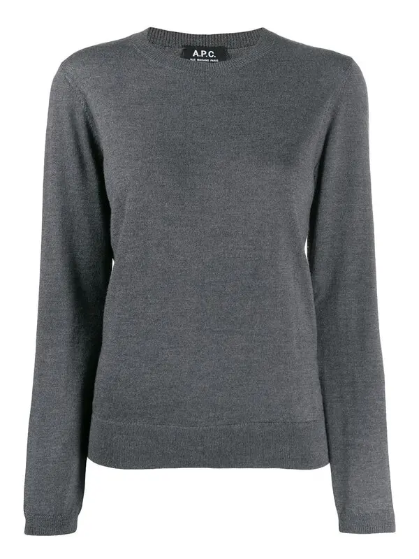 A.p.c. Round Neck Jumper - Grey