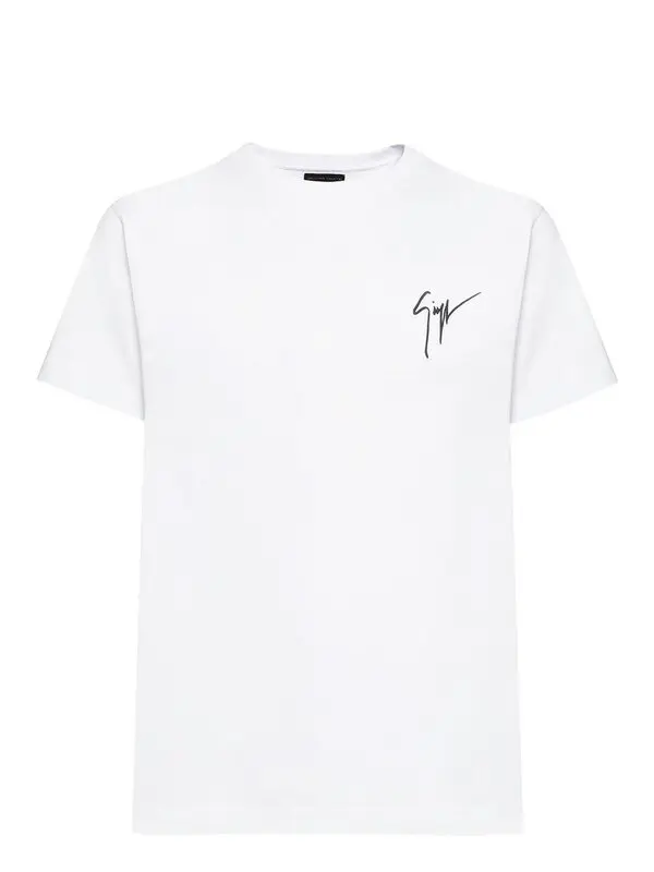 GIUSEPPE ZANOTTI Lr-01 Cotton T-shirt - White