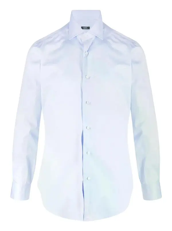BARBA NAPOLI Poplin Shirt - Blue