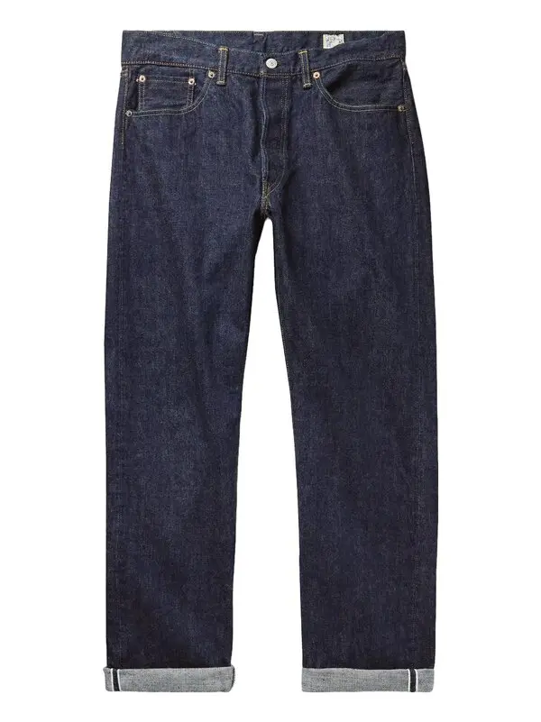 ORSLOW 105 Selvedge Denim Jeans - Blue