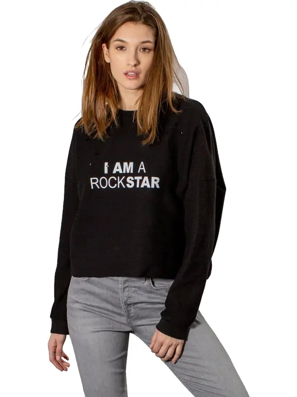 SIWY Stellan Vintage Sweatshirt - Black