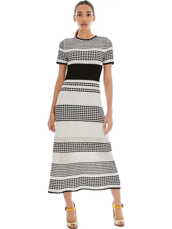 Novis The Bennington Striped Dress - Black