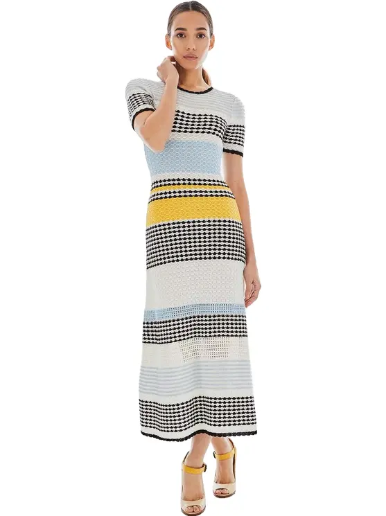 Novis The Bennington Striped Dress - Blue