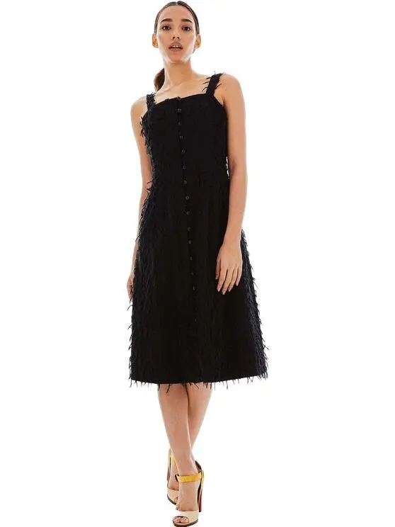 Novis The Granville Cotton Jacquard Dress - Black